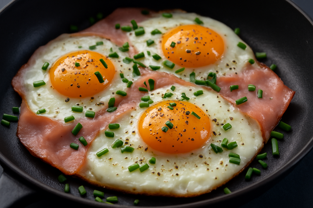 Recept na hemendex: Sytá snídaně z vajec a šunky - ZaKrasou.cz